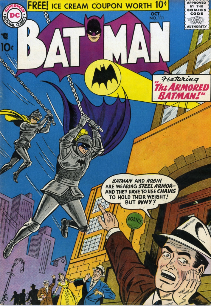 Batman No. 111 Cover–The Armored Batman! – Brian.Carnell.Com