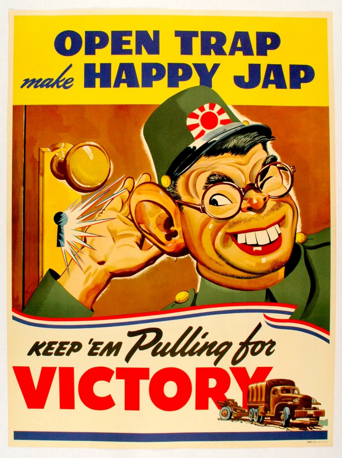 World War II Propaganda Poster–Open Trap Make Happy Jap – Brian.Carnell.Com