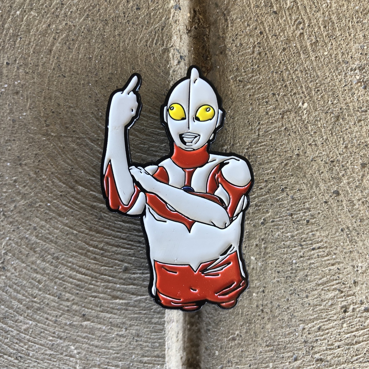 Ultraman: Ultra Jerk Enamel Pin – Brian.Carnell.Com
